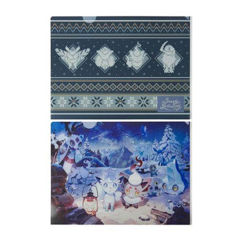 Pokemon Center Original A4 Clear File 2-Piece Set Snowy Gathering