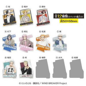 Wind Breaker Kirapuru Stickers (BOX 12 Pcs.)