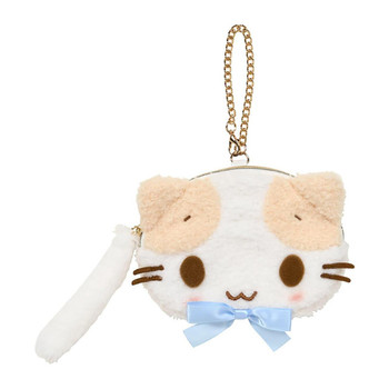 Sanrio Other Face-Shaped Pouch (Cat Club) Marshmallow-Like Fluffy Kitty
