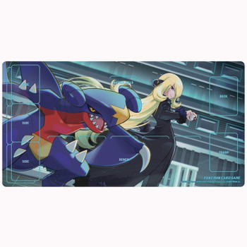 Pokemon Card Game TCG Rubber Playmat Cynthia & Garchomp