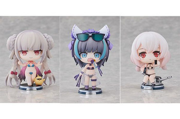 Hanabee Azur Lane Summer Swimsuit Completed Chibi Figure Vol.2 Set Of 3