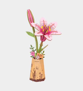 DIY Miniature Kit Pink Lily (73 Pieces)