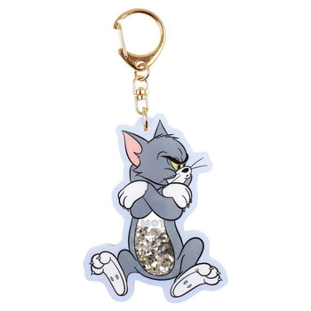 T's Factory Tom Holographic Glitter Keychain Tom And Jerry