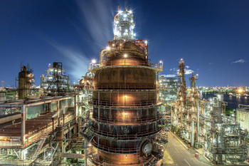 Jigsaw Puzzle 10-1486 Flexicoker Kawasaki Factory Night View Toa Oil ...