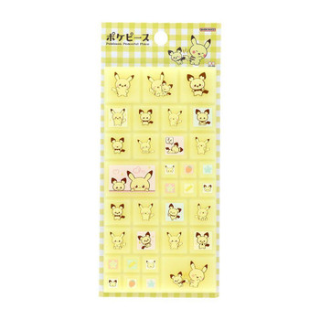 Pokemon Center Original Tile Seal PokePeace Pikachu & Pichu