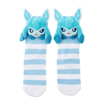 Pokemon Center Original Mid Socks With Mascot Glaceon (25-29 cm)