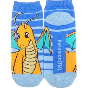 Pokemon Center Original Character Socks Dragonite Border Large (26-29 cm)
