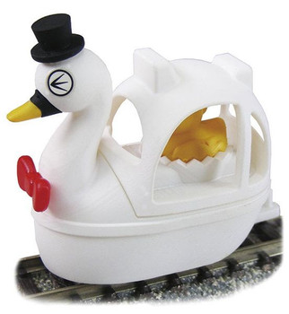 JT-10 Lake Train: Swan Boat w/Motor (N scale)