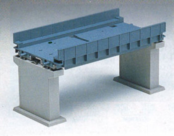 Tomix 3067 Double Track Girder Bridge II w/ 2 Concrete Piers (Blue)(N ...