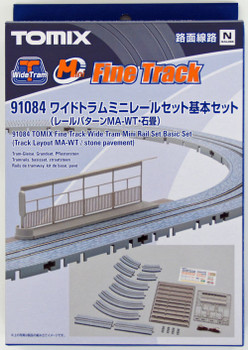 Tomix 91084 Wide Tram Mini Rail Oval Layout Set (Track Layout MA-WT) (N ...
