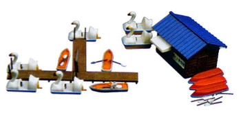 Tomytec (Komono 080-2) Boat Set B (Boat Slip Set) 1/150 N scale