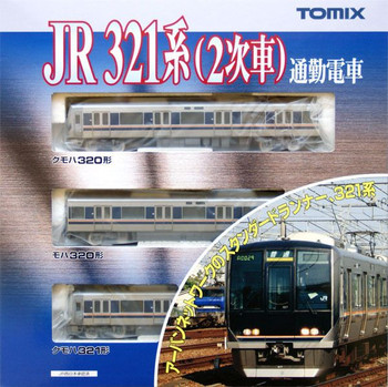 92358 JR Series 321 Commuter Train 3 Cars Set (N scale)