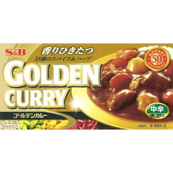S & B Foods Golden Curry Medium Spicy 198G