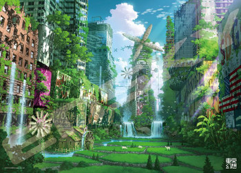 Jigsaw Puzzle Tokyo Genso New York Times Square Fantasy (500 Pieces)