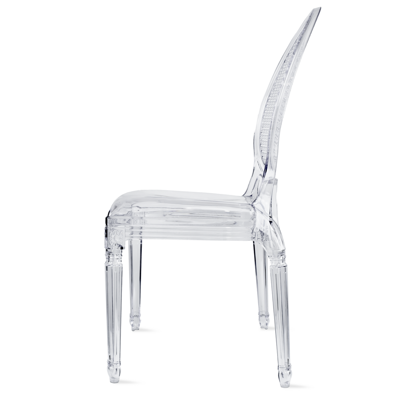 Clear Modern Transparent Plastic Armless Dining Chair - 2xhome - Modern ...