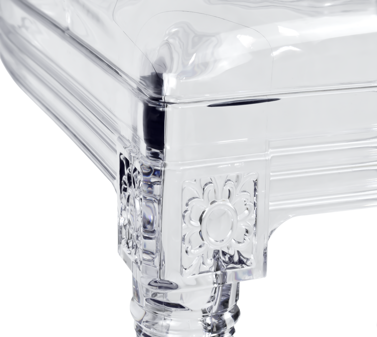 Clear Modern Transparent Plastic Armless Dining Chair - 2xhome - Modern ...