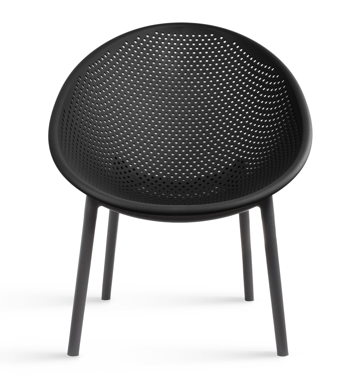 Mid-Century Modern Plastic Lounge Chair Plastic Legs with Breathable ...