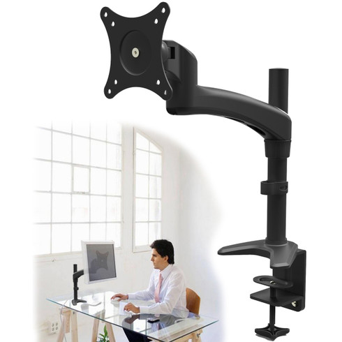 Single Arm Extra Tilt PC Monitor Desk Mount - 2xhome - Modern and ...