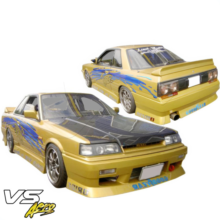 VSaero FRP URA Body Kit 4pc for Nissan Skyline (R31) 1985-1987 > 2/4dr