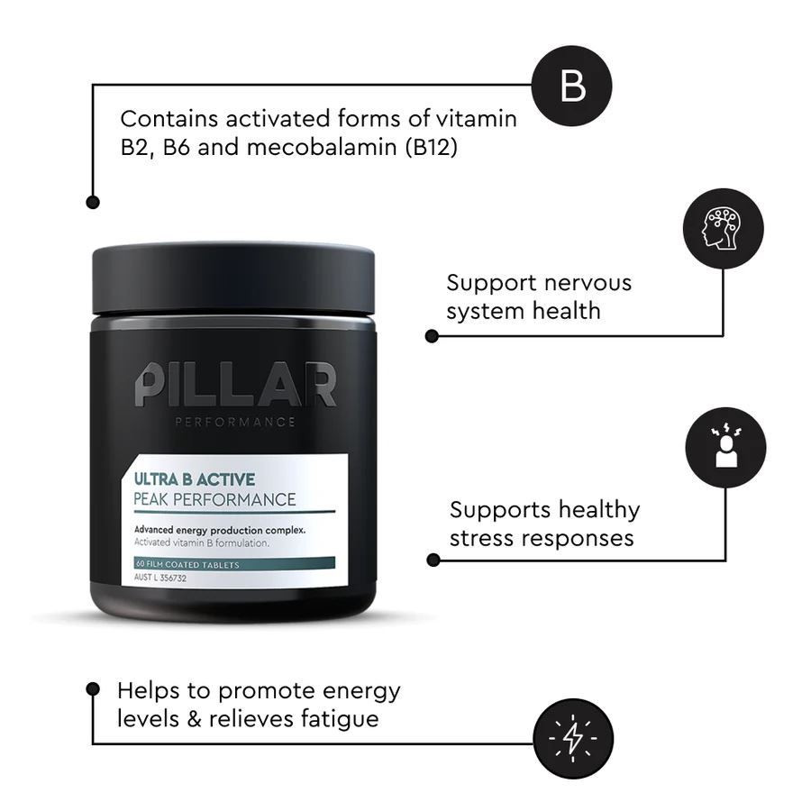 Pillar Performance Ultra B Active (60 Capsules/60 Serves) - MyTriathlon