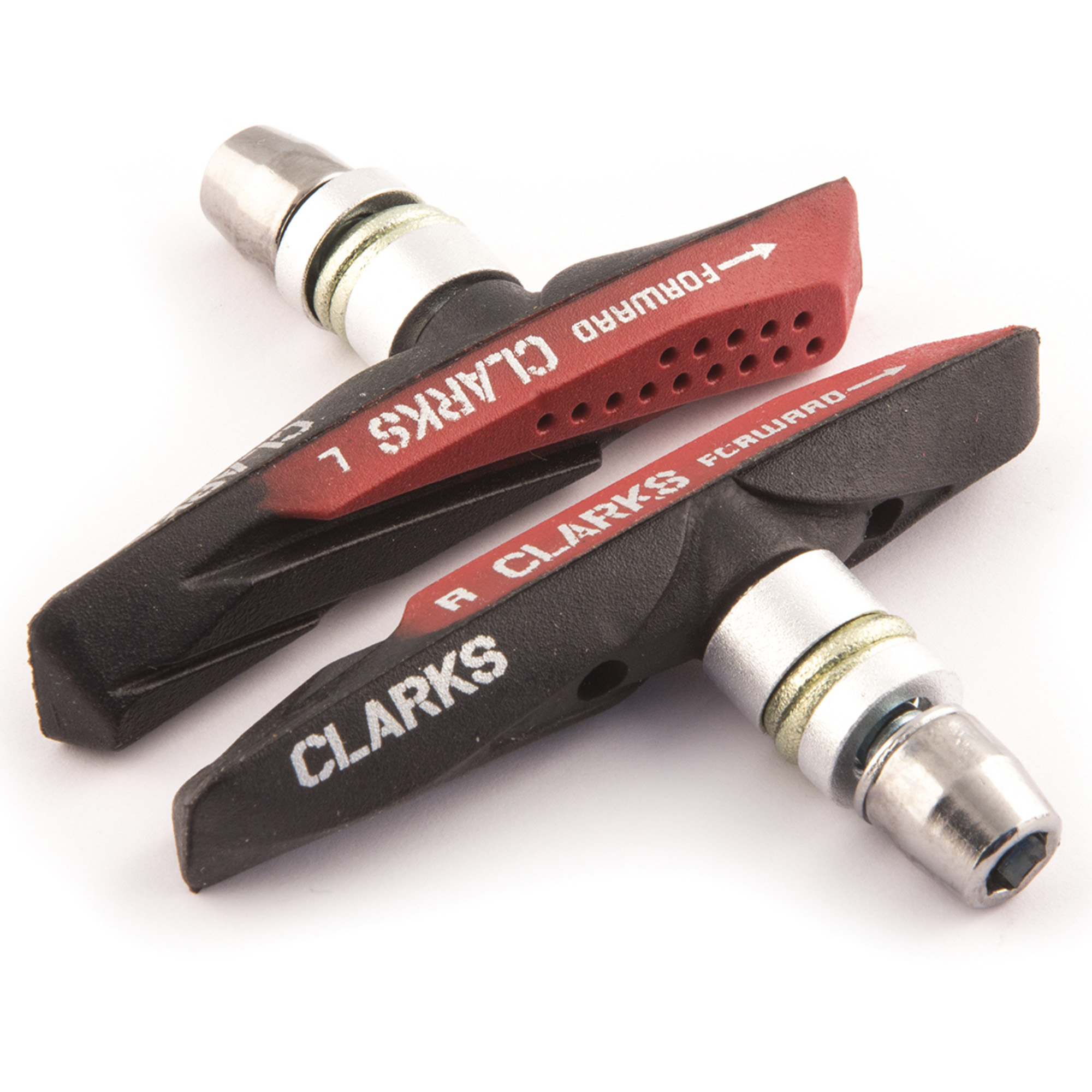 Clarks Elite MTB/Hybrid V-Brake Pads Integral Block w/Dual Compound ...