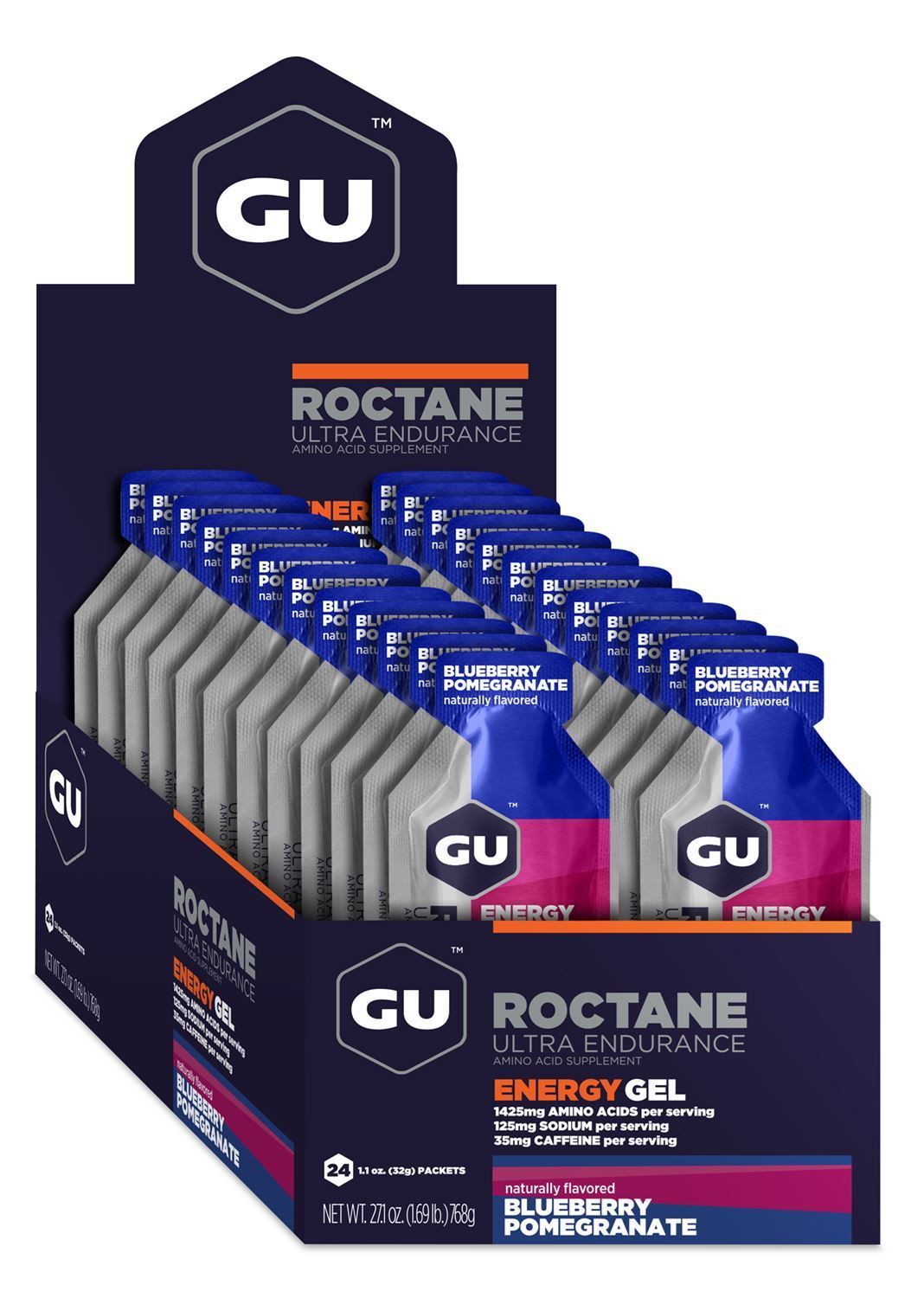 GU Roctane Gels - (24 x 32g Gels) - MyTriathlon