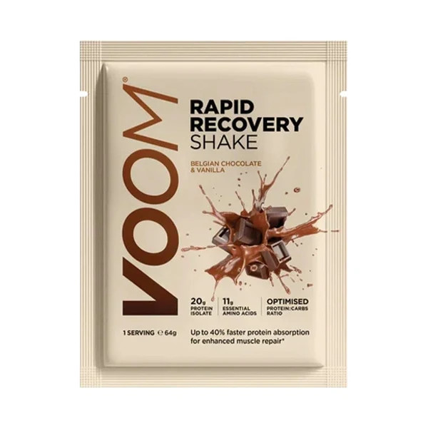 VOOM Rapid Recovery Protein - Pack of 10 - Belgian Chocolate & Vanilla ...