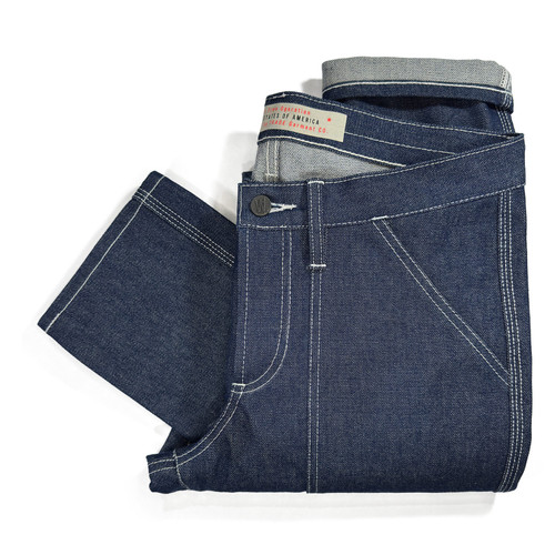 Slim Handmade Patch Pocket Denim Work Pants Made in the USA