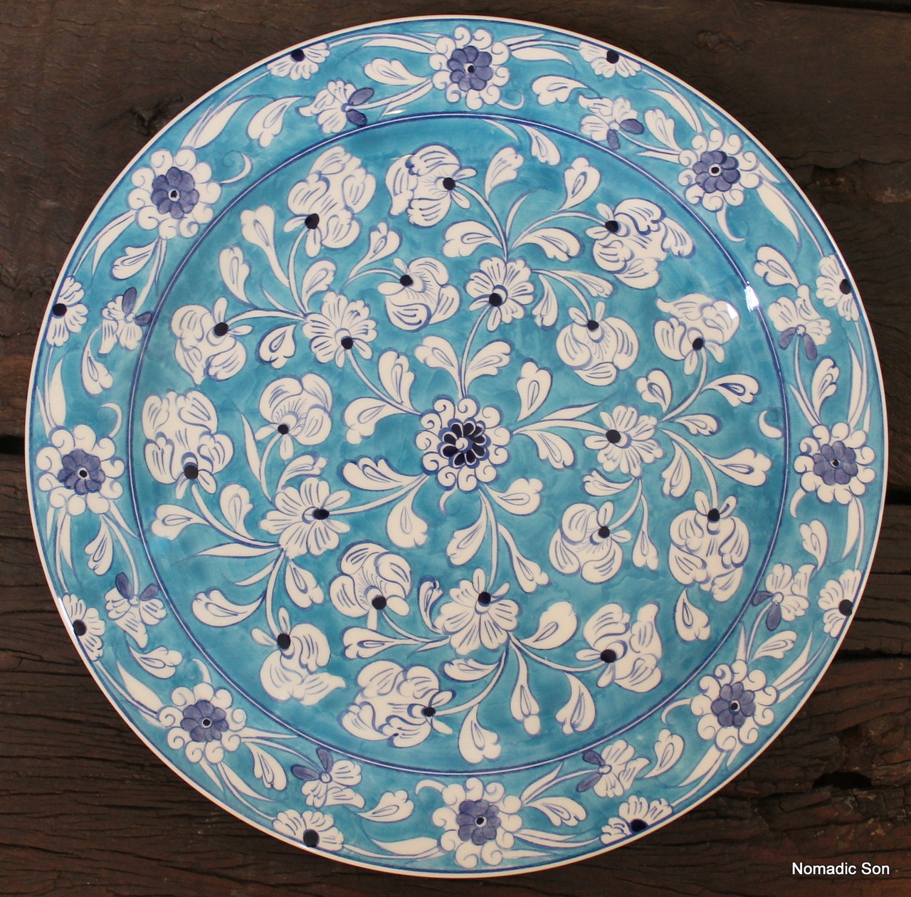 Dinner plates (30cm) - hand painted - Food safe - NOMADIC SON