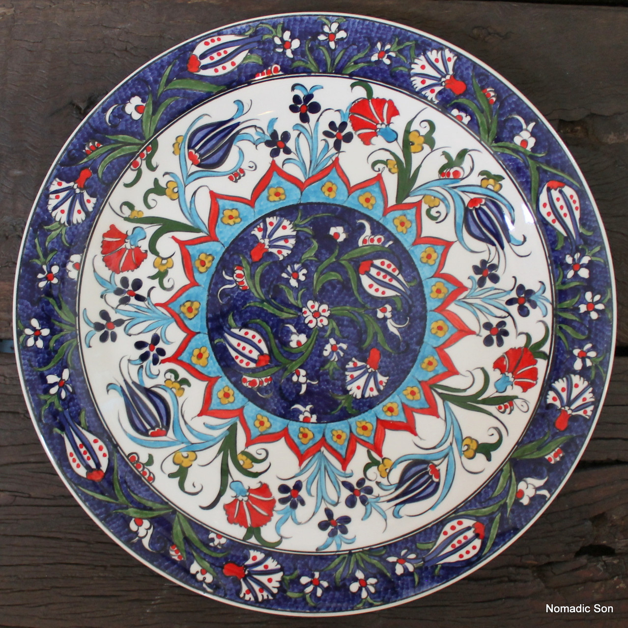 Dinner plates (30cm) - hand painted - Food safe - NOMADIC SON