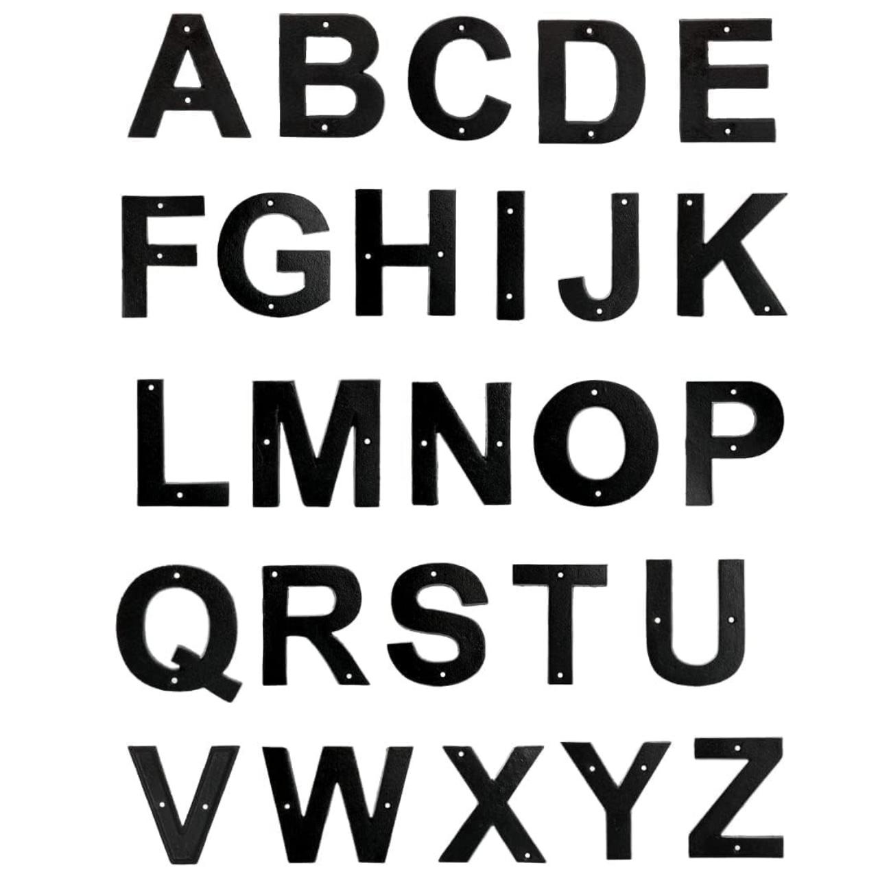 Door Numbers and Letters For House Name - Door Letter M - Pristine.co.uk