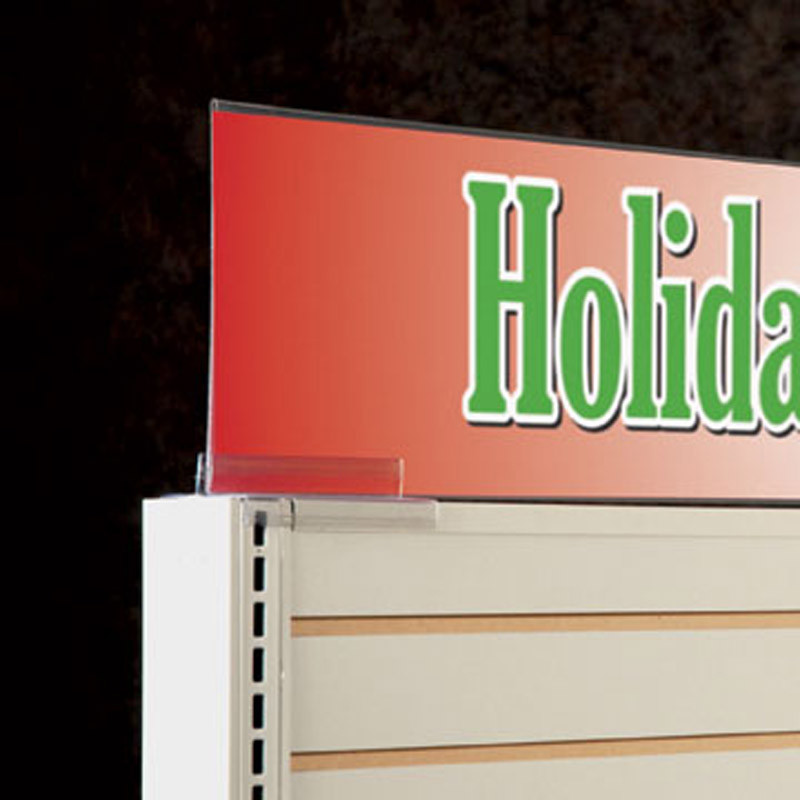 Gondola Sign Header, 48"L , Clear