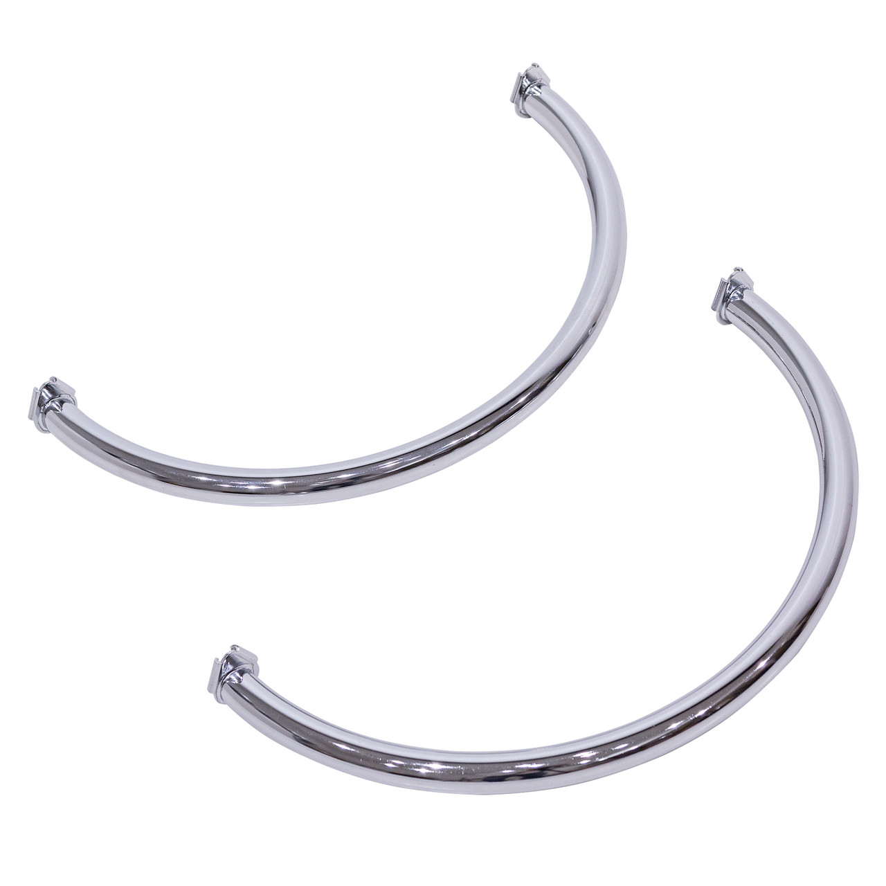 Curved Add-On Bar for H Rack Style Garment Rack