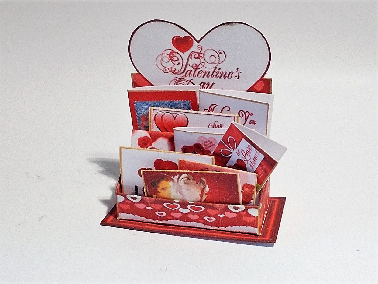 Valentines Card Display Stand - ZENA'S MINIATURES