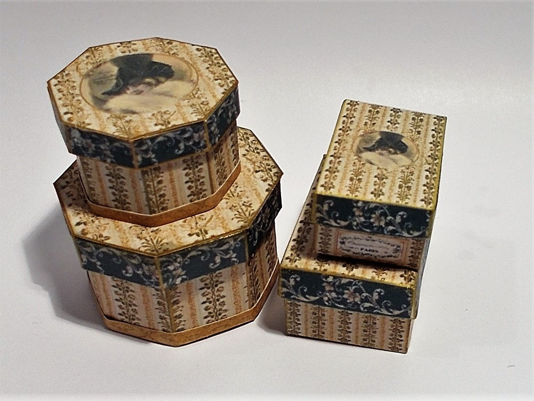 Kit - Edwardian Lady Boxes - ZENA'S MINIATURES
