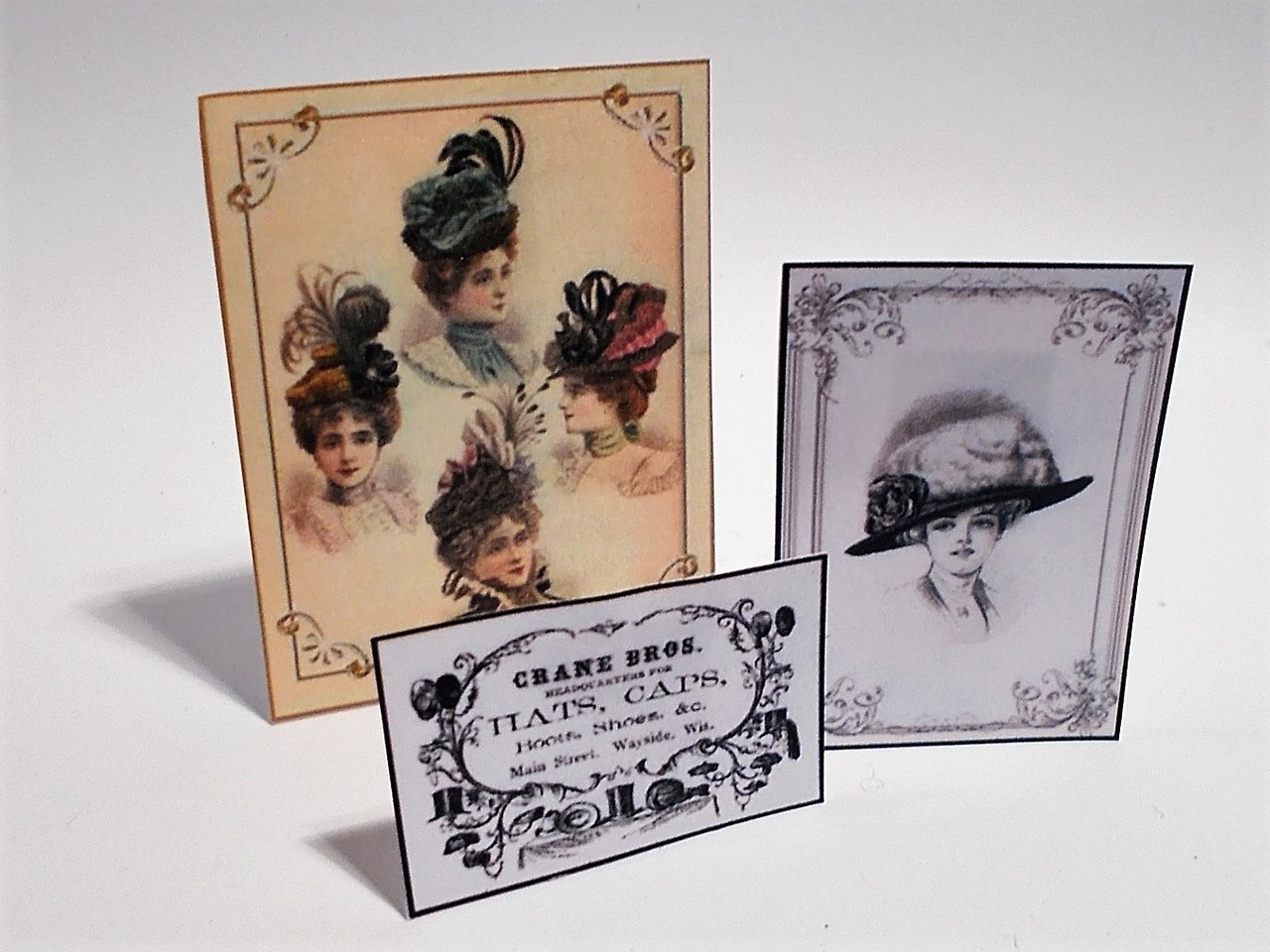 Kit - Hat Pin Display cards, boxes & posters - ZENA'S MINIATURES
