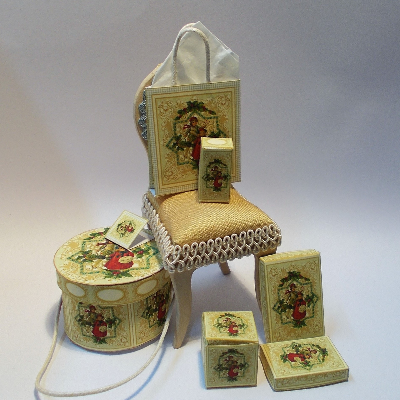 Kit - Christmas Vintage Gold - ZENA'S MINIATURES