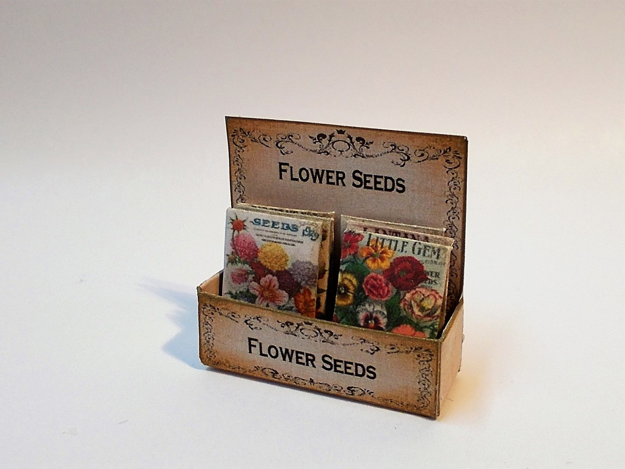 Kit - Seed Display Box & 6 seed packs No5 - ZENA'S MINIATURES