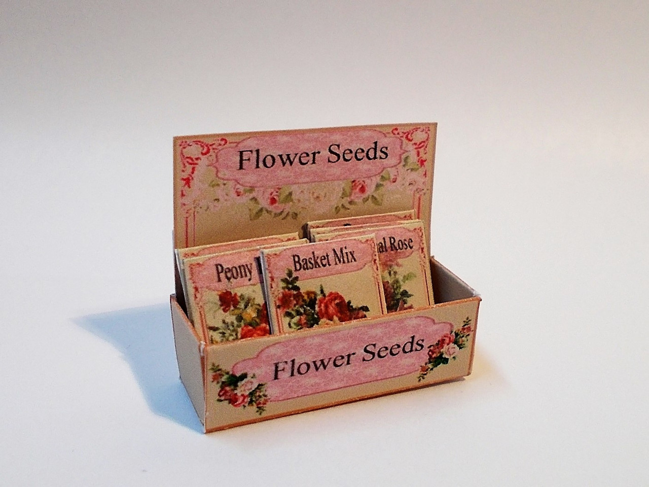 Kit - Seed Display Box & 6 seed packs No6 - ZENA'S MINIATURES