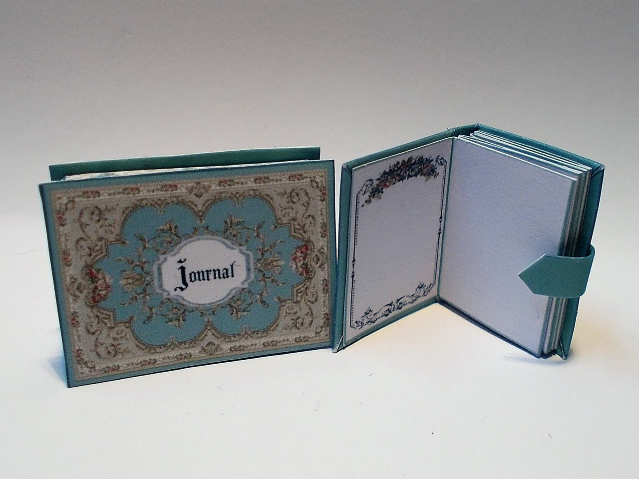 Download - Victorian Boxed Journal Blue - ZENA'S MINIATURES