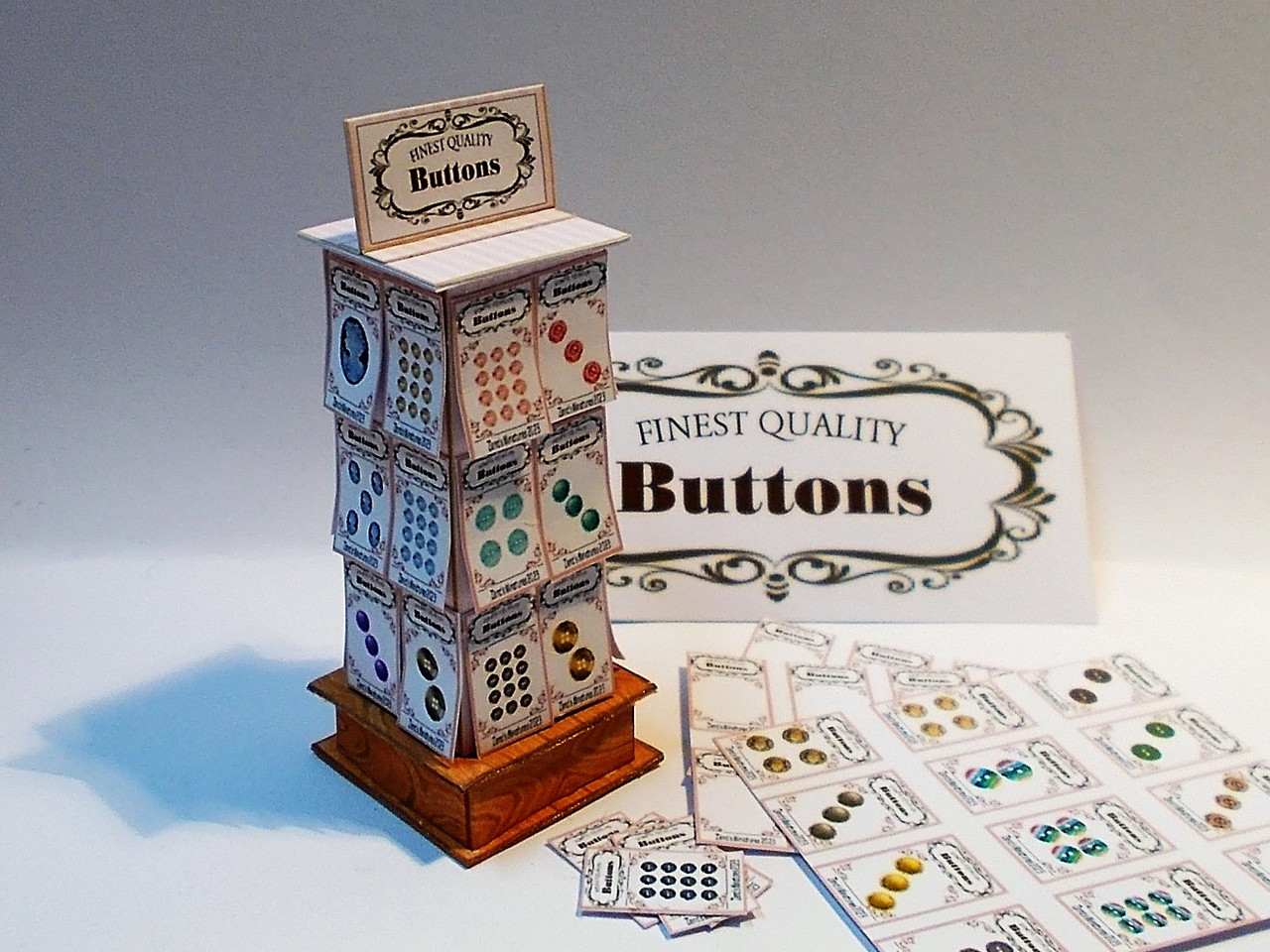 Kit - Button Stand No2 - ZENA'S MINIATURES
