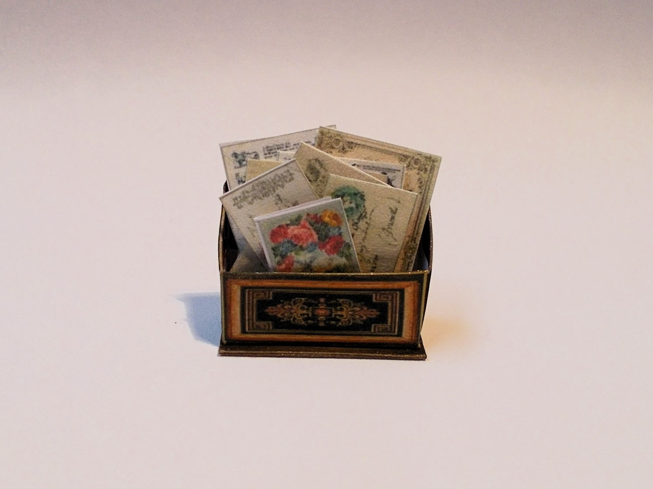 Letter Stand - Brown - ZENA'S MINIATURES