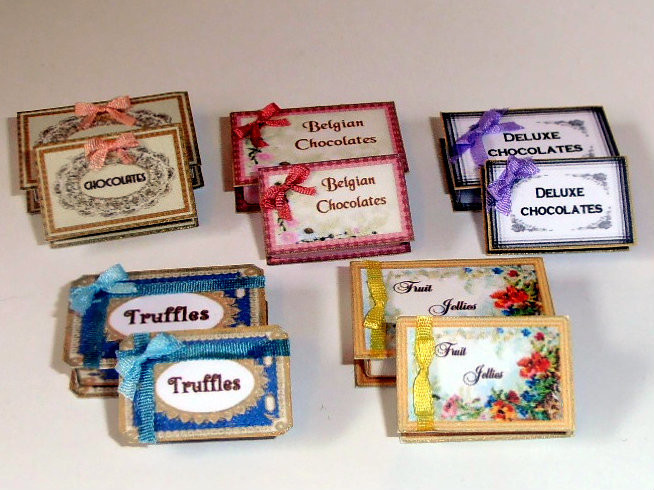 Kit-Chocolate Box Selection No3 - ZENA'S MINIATURES