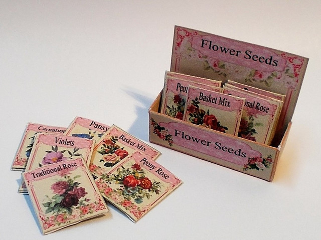 Download - Seed Display Box & 6 seed packs No5 - ZENA'S MINIATURES