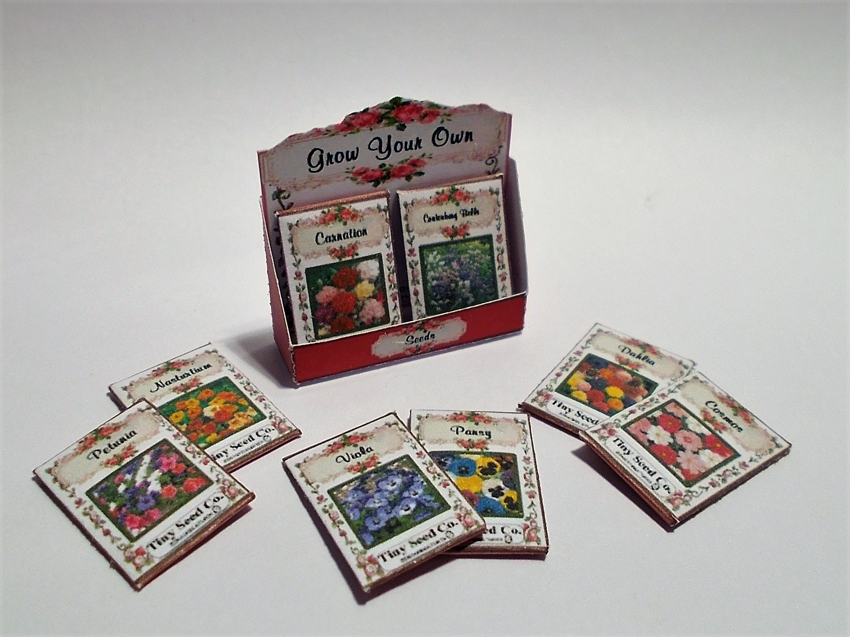 KIT-Flower Seed Display - ZENA'S MINIATURES