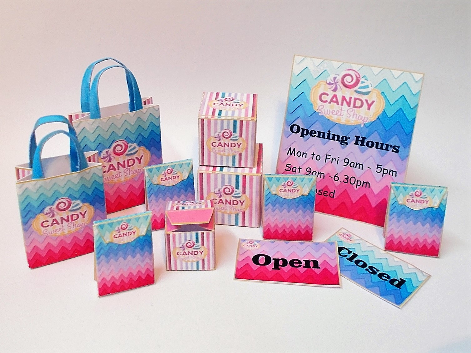 Download - Candy Shop Display Boxes - ZENA'S MINIATURES