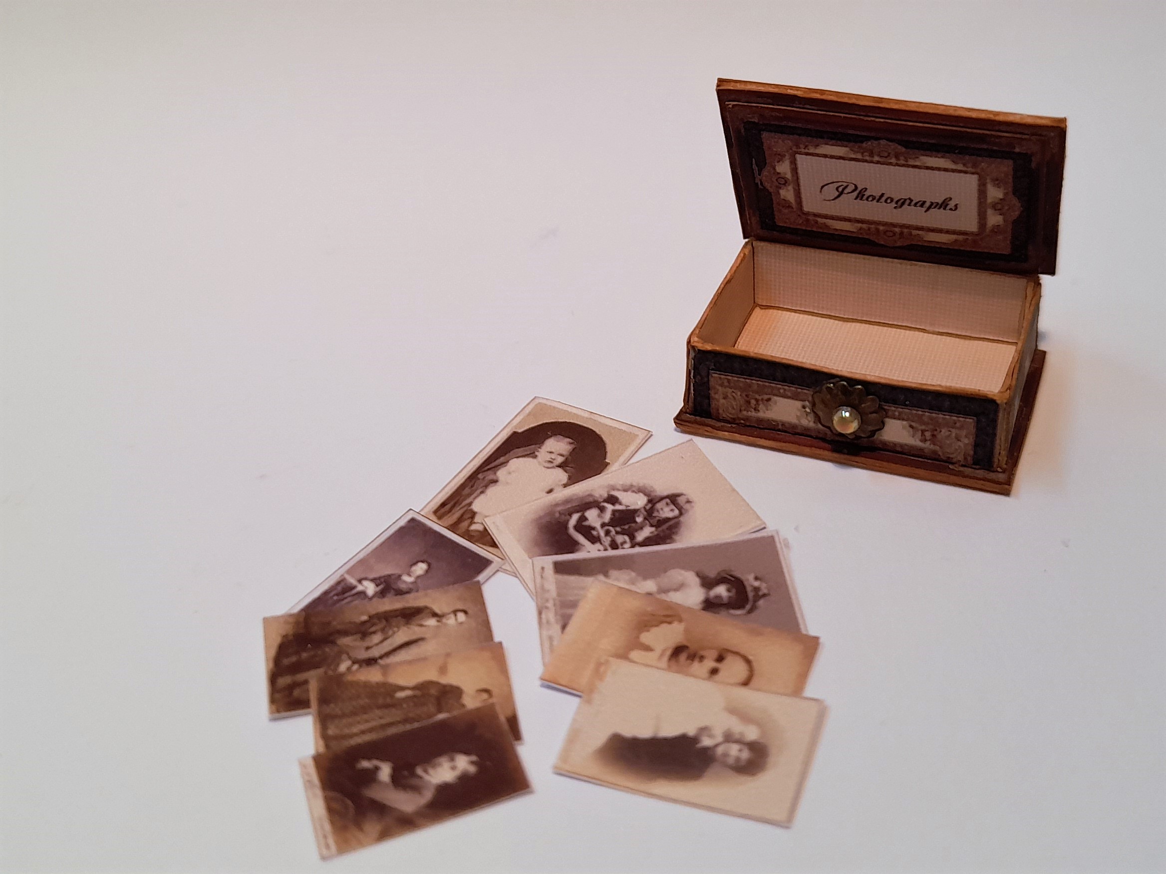 Vintage Photograph Box - ZENA'S MINIATURES