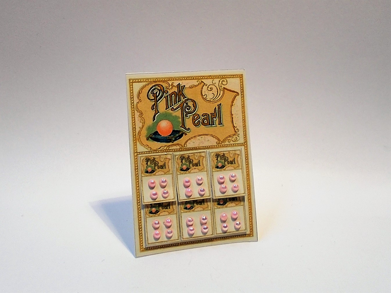 Button Display Stand - Pink Pearl - ZENA'S MINIATURES