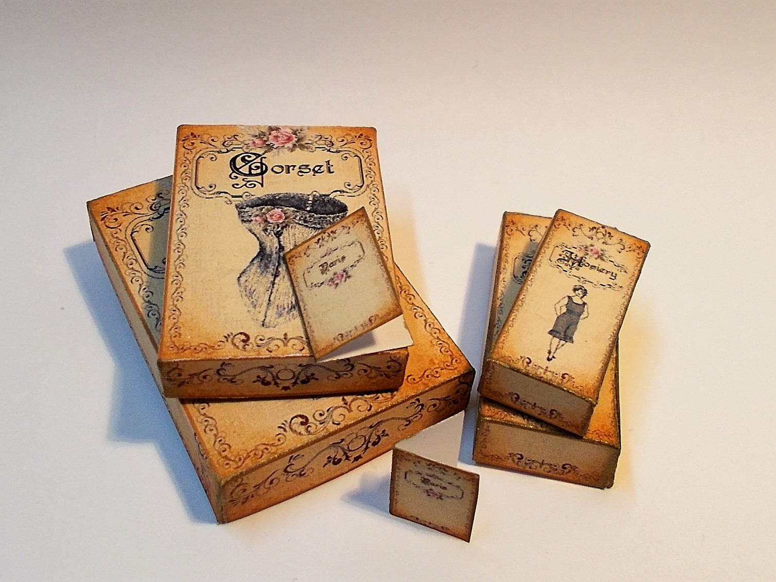 Kit - Classic Underwear Boxes - ZENA'S MINIATURES