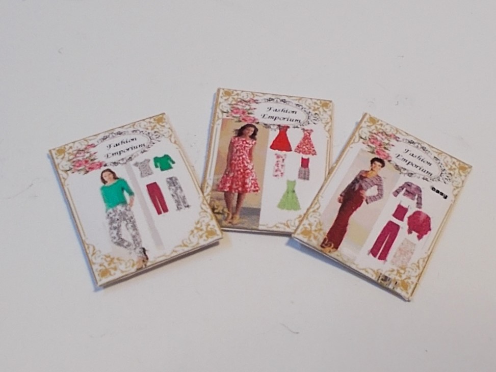 Set of 3 Modern Dressmaking sewing pattern packs No2 - ZENA'S MINIATURES